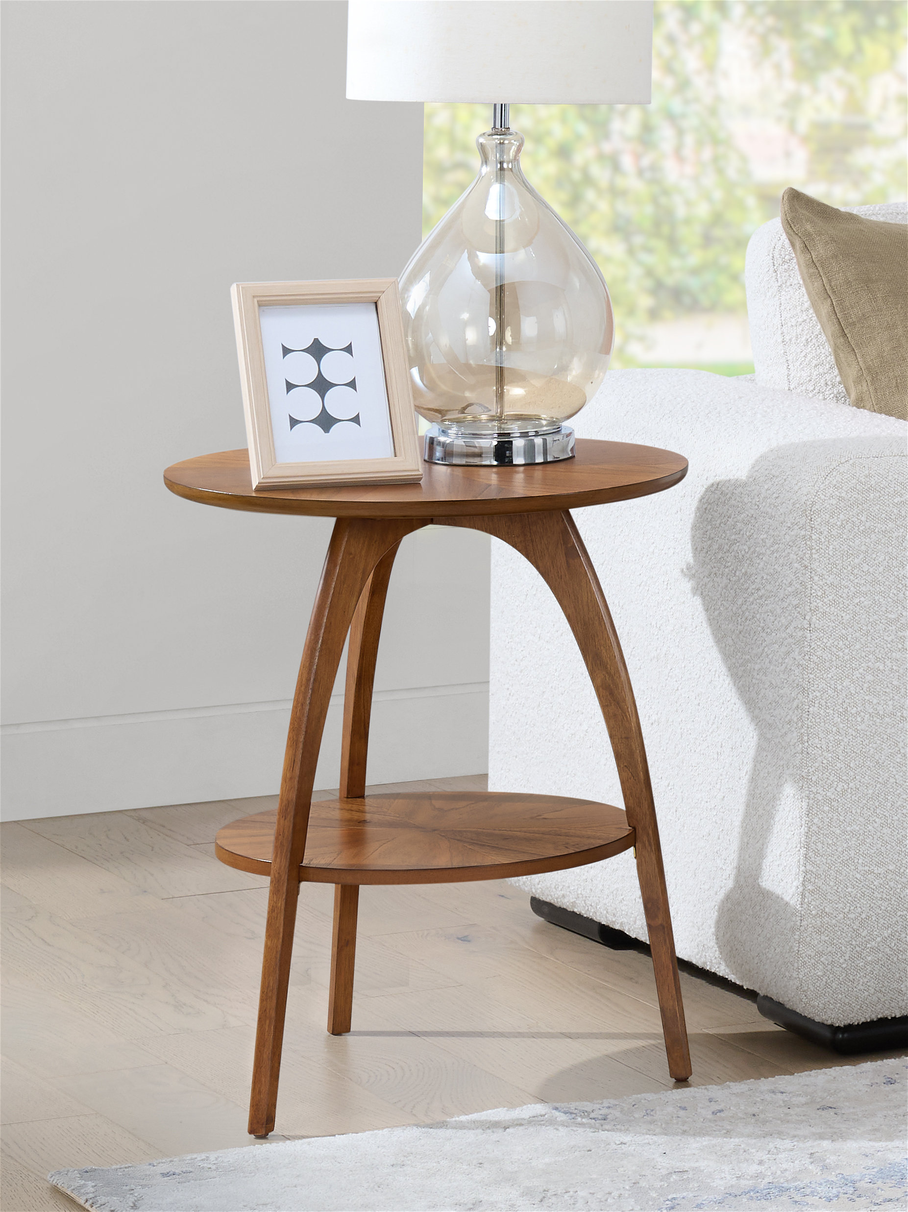 Three legged bedside table store